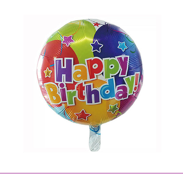 FOIL BALLOON MULTI COLOR HBD – Mister Baker