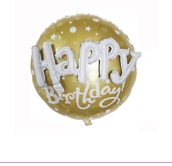 FOIL BALLOON GOLD HBD – Mister Baker