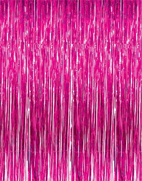 FOIL FRINGE PRODEKOR METALLIC PINK CURTAIN – Mister Baker