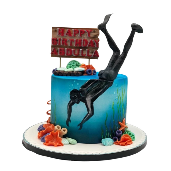 Scuba Diver | Birthday Cake In Dubai | Cake Delivery – Mister Baker