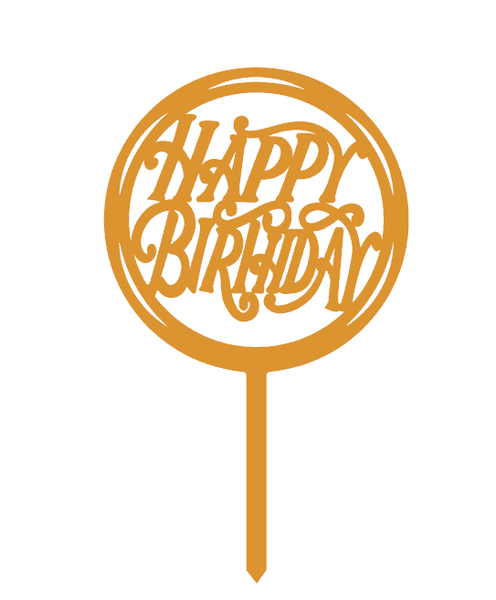 Happy Birthday Topper – Mister Baker