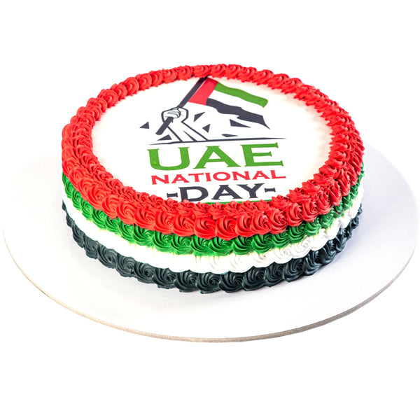 UAE Flag Fruit Cake | UAE National Day Cake | Cake Delivery – Mister Baker
