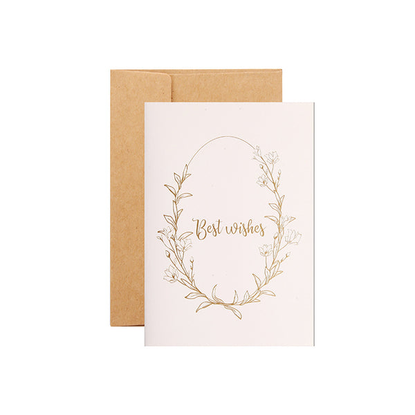 Classic Best Wishes Greeting Card – Mister Baker