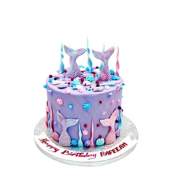 Purple Mermaid Cake | Birthday Cake In Dubai | Cake Delivery – Mister Baker